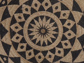 Černý koberec ⌀ 120 cm ALAKIR Beliani