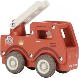 Little Dutch Hasičské auto dřevěné / od 18 měsíců