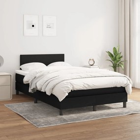 Box spring postel s matrací černá 120x190 cm textil 3269711