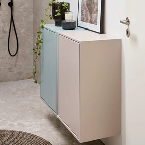 Šedomodrý nástěnný koš na prádlo Laundry Box – ReCollector