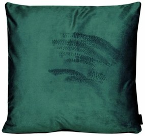 Dekorační povlak na polštář VELVET 40x40 cm, tmavě zelený