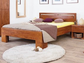 Postel Sofia, čelo rovné výřezy L 180,160 Domestav F130 Materiál: Buk cink, Barevne provedení: Přírodní provedení-lak, Specifikace: 180x200
