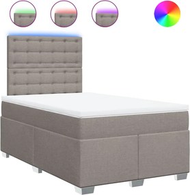 Box spring postel s matrací taupe 120x200 cm textil 3292773