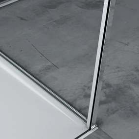 design sprchový kout RAVENA CHROM R36 U-FORM 70-100cm