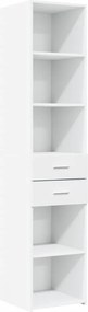Skříň highboard bílá 40 x 42,5 x 185 cm kompozitní dřevo 3281441