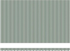Stahovací markýza Zelená a bílá 500 × 300 cm Polyester a hliník 3331459