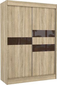 ADRK Furniture Skříň s posuvnými dveřmi a lacobelem BATIA 150 ADRK-SW-BAT-S-CHL-150
