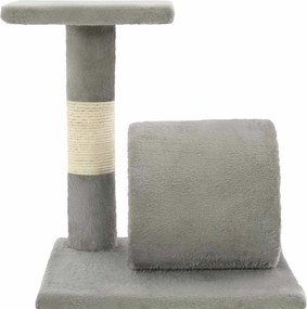 Škrabadlo pro kočky se sisalovými sloupky 65 cm šedé 170596