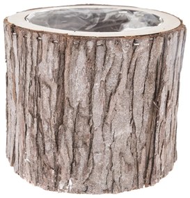 Dřevěný obal na květináč Strain, 16 x 13 cm