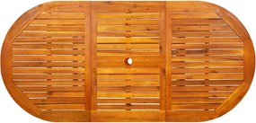 Zahradní jídelní stůl (120–170) x 80 x 75 cm masivní akácie 316567