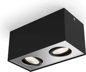 Philips Box 2x4,5W černá / LED stropní bodové svítidlo / 1000 lm / 220