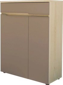XXXLutz BOTNÍK, šedohnědá, barvy dubu, 80/107/38 cm Voleo - Botníky - 002737048901