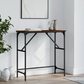 vidaXL Konzolový stolek hnědý dub 75 x 32 x 75 cm kompozitní dřevo