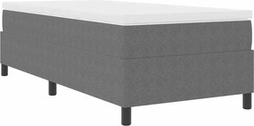 Postel s boxspringem Světle šedá a bílá 100 x 200 cm 3337447