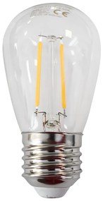 Dekorační LED žárovka E27 teplá 2700k 1w 70 lm