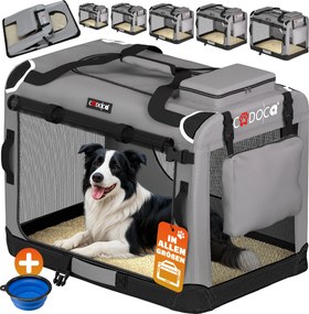 Box pro psa skládací XL 82x56x58cm šedá