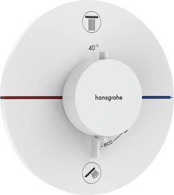 Hansgrohe ShowerSelect Comfort S, termostat pod omítku pro 2 spotřebiče, bílá matná, HAN-15554700