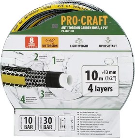 Výrobce: Procraft Procraft Černo-žlutá zahradní hadicí Procraft PR-4KAT1310 | PR-4KAT1310