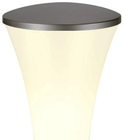 SLV 228925 Alpa Cone, venkovní sloupkové svítidlo, 1x24W E27, šedá, IP55, 108cm