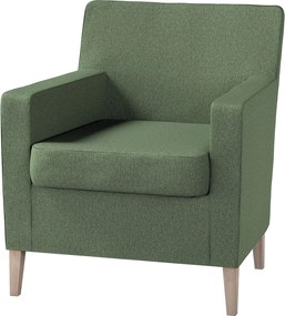 Potah na křeslo IKEA Karlstad barva zelená látka pletený vzor