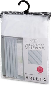 ZÁCLONA NA PÁSCE ARLETA 135X270 CM BÍLÁ