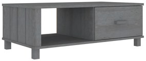 Konferenční stolek HAMAR tmavě šedý 100 x 55 x 35 cm borovice - Default Title