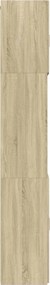 Skříň highboard dub sonoma 80 x 42,5 x 249 cm kompozitní dřevo 3281359
