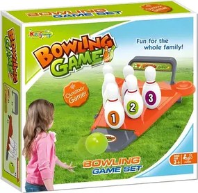 Kuželky s míčky / Bowling sada / 6 kuželek + 2 koule / Plast / od 3 le