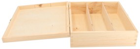 ČistéDřevo Dřevěná krabička na 3 vína XII