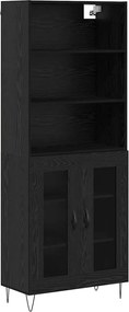 Vysoký bufet 2 ks Černý dub 69,5 x 34 x 180 cm 3403173