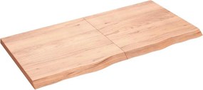 Koupelnová deska hnědá 120x60x(2-4) cm ošetřený masivní dřevo 3156143