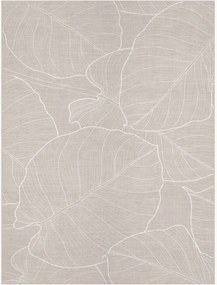 Vinylová rohožka's protiskluzovou vrstvou Hojas Beige