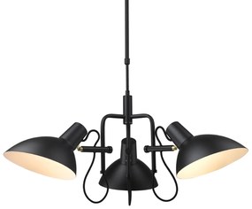 Halo Design 739257 závěsný lustr Metropole černý, 3L, ø73cm