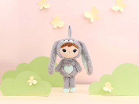 Panenka králík šedo mátový mini  30 cm