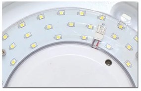 Stropní a nástěnné svítidlo Ecolite VICTOR LED B W131/LED/B-4100 18W IP44