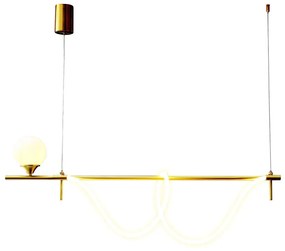 Eurolamp LED Lustr na lanku LED/20W/230V + 1xG9/10W/230V 3000K zlatá EU0018