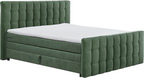 XXXLutz POSTEL BOXSPRING, 180/200 cm, olivově zelená MID.YOU - Postele s úložným prostorem - 002220047903