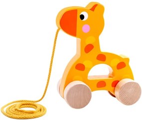 Dřevěná tahací žirafa Tooky