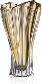 Aurum Crystal váza Plantica amber 320 mm