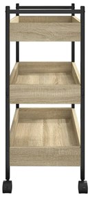 Kuchyňský vozík dub sonoma 50 x 30 x 70 cm kompozitní dřevo