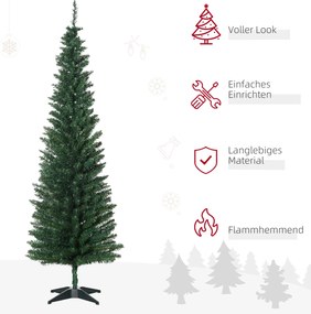 HOMCOM Vánoční stromek 390 špiček zelený Ø 55 x H180 cm