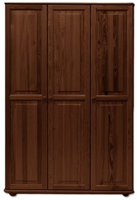 Drewmax SF105 - Skříň šatní kombinovaná z masivní borovice 120x60x190cm - Dub