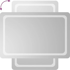 Koupelnové zrcadlo s LED osvětlením 60x90 cm 3154099