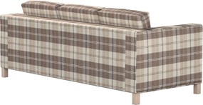 Potah na pohovku IKEA  Karlanda 3-místná nerozkládací, krátký barva béžová látka pletený vzor, vzorované