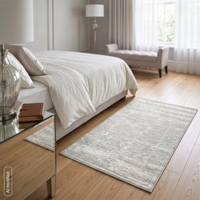 Koberec Elba3, 60x100 cm, světle šedý