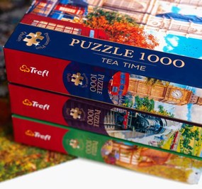 TREFL PUZZLE PREMIUM Čas na čaj Potíže na obzoru 68x48cm 1000 dílků tr10800