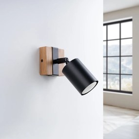Sollux Lighting Nástěnné svítidlo FAGER 1 černé