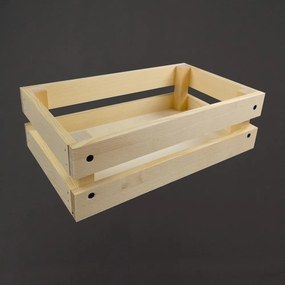 AMADEA Dřevěná skládací bedýnka z masivního dřeva, 32x19x10 cm, zvýšená nosnost