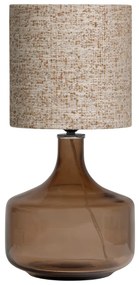 OnaDnes -20% Hoorns Hnědá skleněná stolní lampa Lina 40 cm