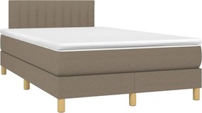 Box spring postel s matrací taupe 120x190 cm textil 3269790